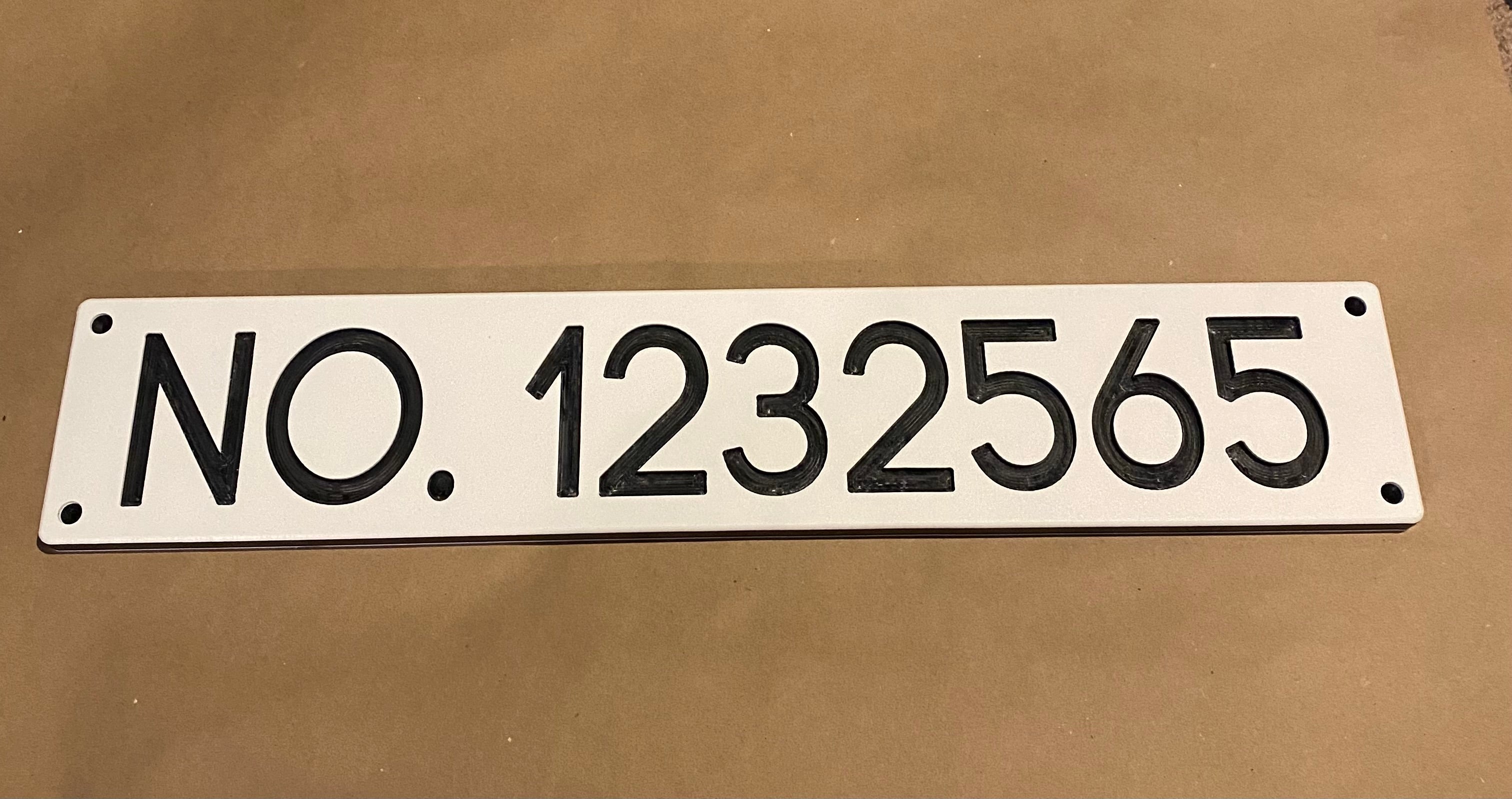 Number Plaque/Board Vessel Documentation – LA Boat Works